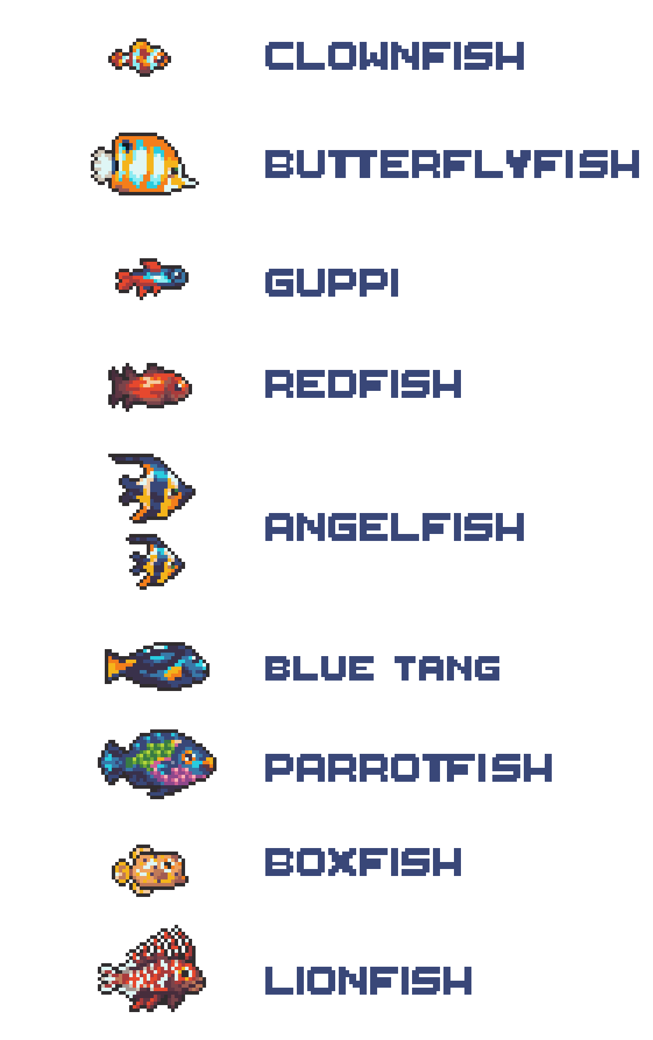 Pixel Fishing Pack by SofuAssets