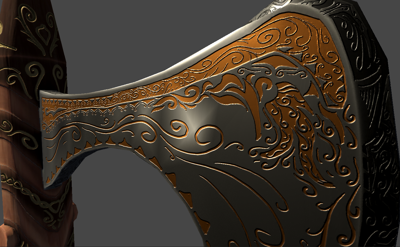 Fantasy Great Axe 02 by Ben Peake Freelance 3D Artist