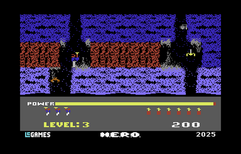 H.E.R.O. Is Back (C64/C128) by LC-Games