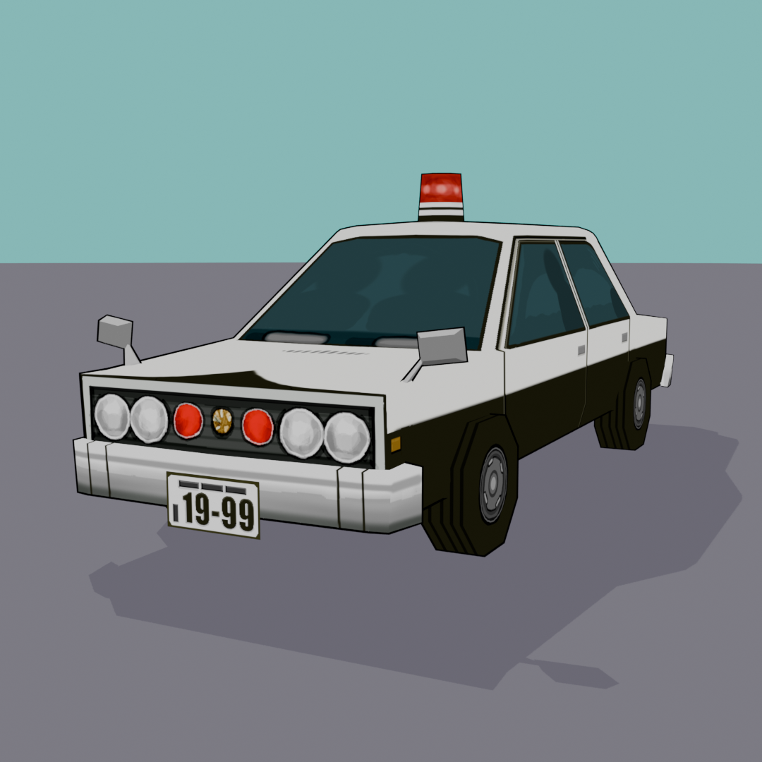 Retro Police Car by CrazyDrPants
