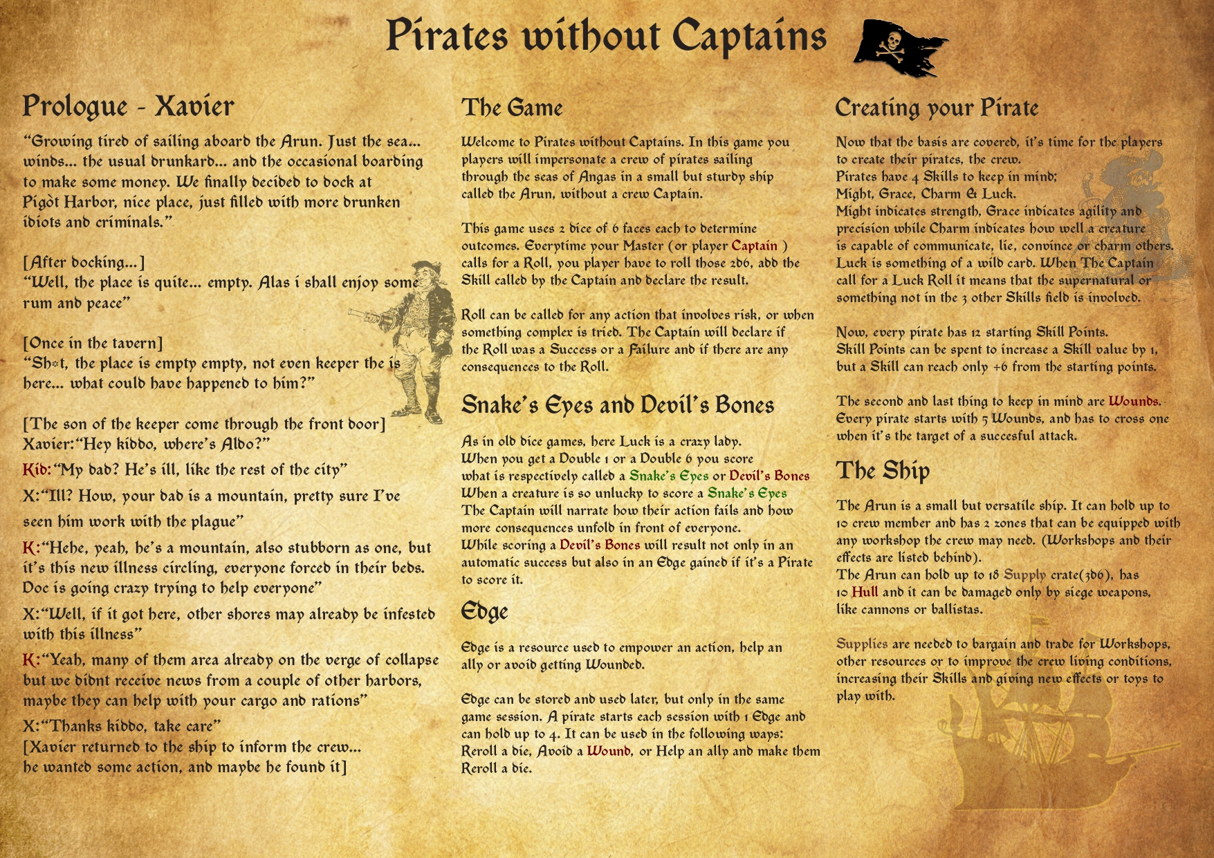 Pirates without Captains by Rukan for One-Page RPG Jam 2025 - itch.io
