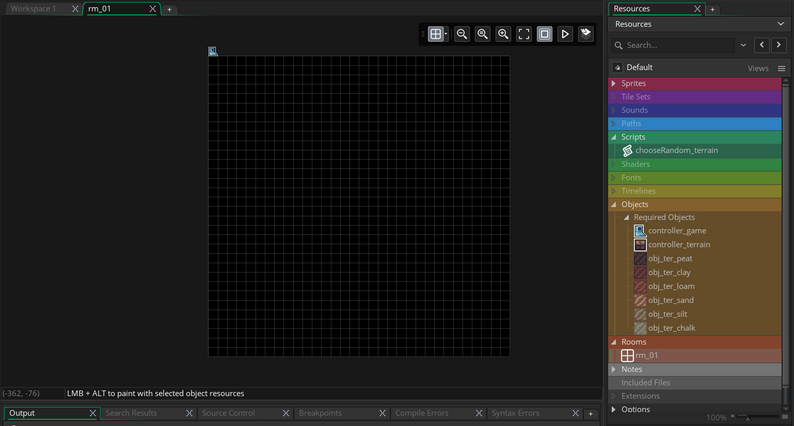 [Code][GMS2]Basic Terrain Generation by Kompjoeter
