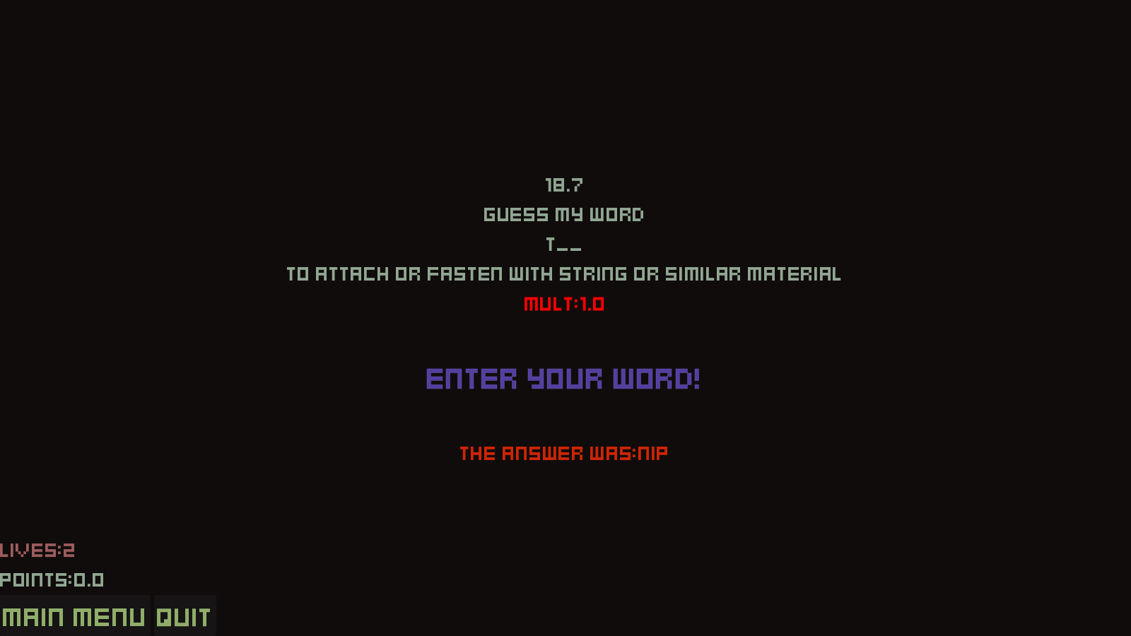Endless Typing by DiruTheBeast for GMTK Game Jam 2025 - itch.io