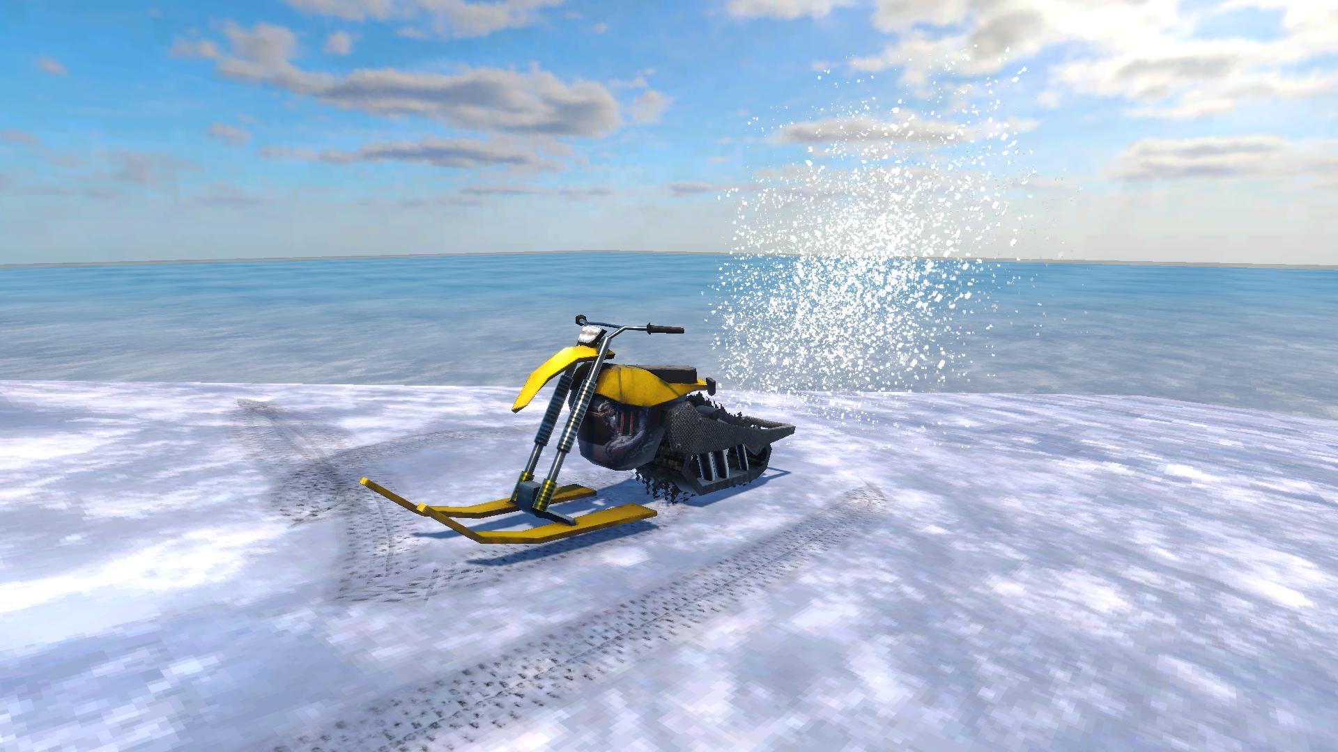 Retro Snow Bike by Shinay