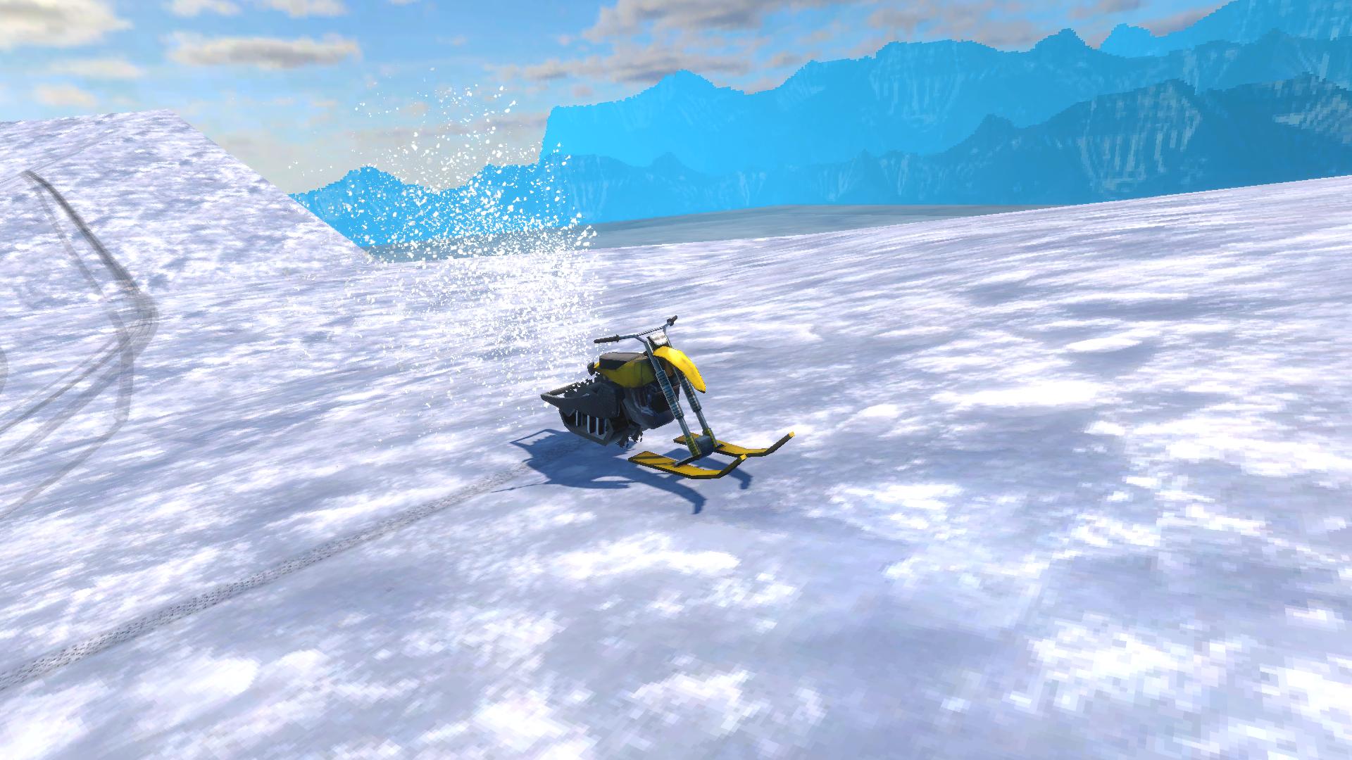 Retro Snow Bike by Shinay