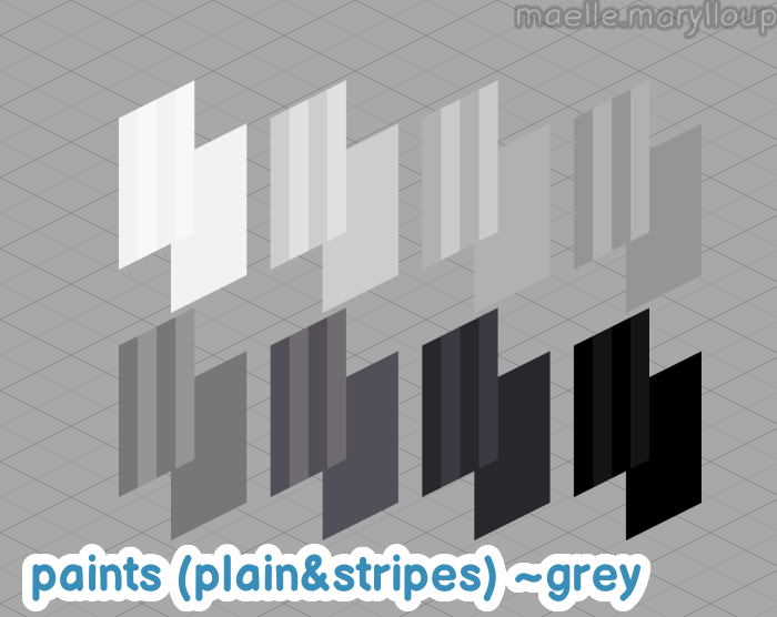 Bases isometric walls tiles by MaelleMarylloup
