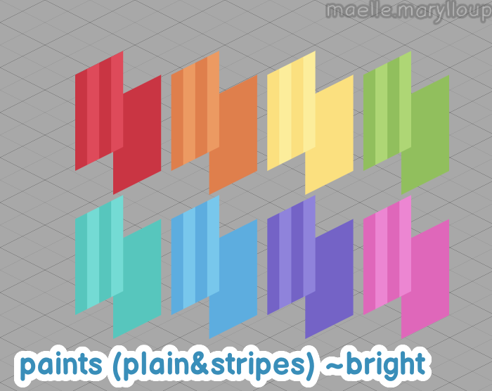 Bases isometric walls tiles by MaelleMarylloup