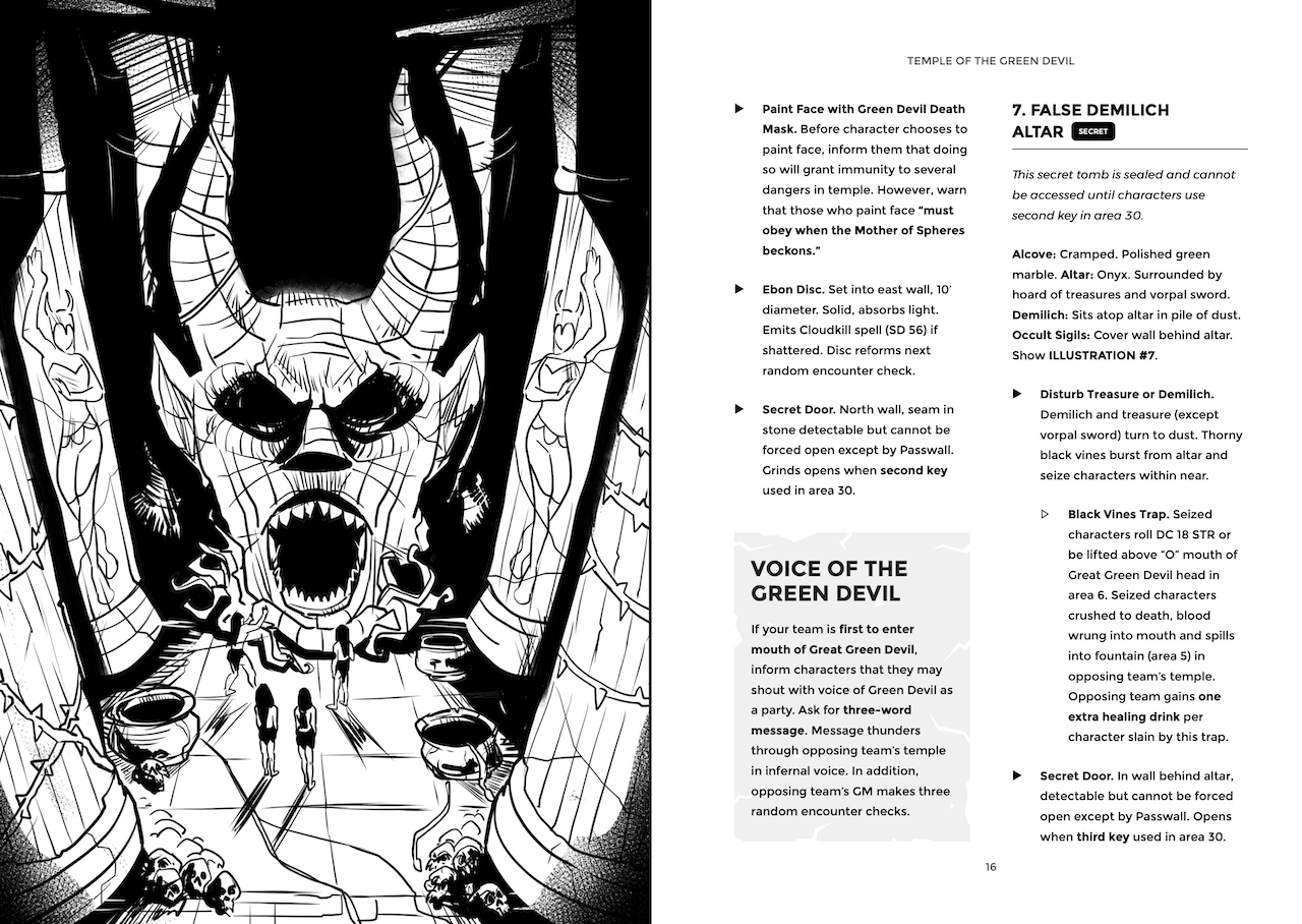 Temple of the Green Devil: Deluxe Edition (Shadowdark) by Sersa Victory