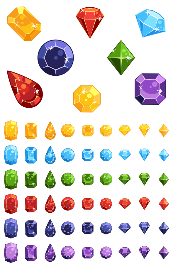 Gems Pack by AhNinniah