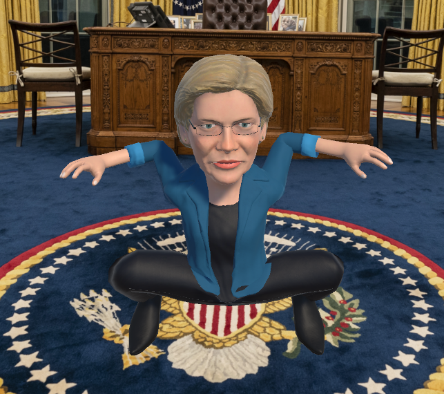 Elizabeth Warren Belly Dancing by Chortle