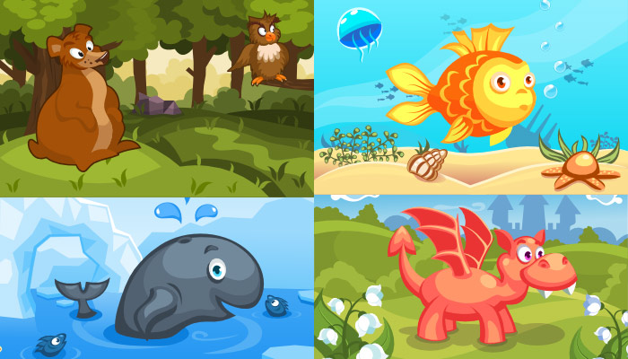 Cartoon Animals Pack by AhNinniah