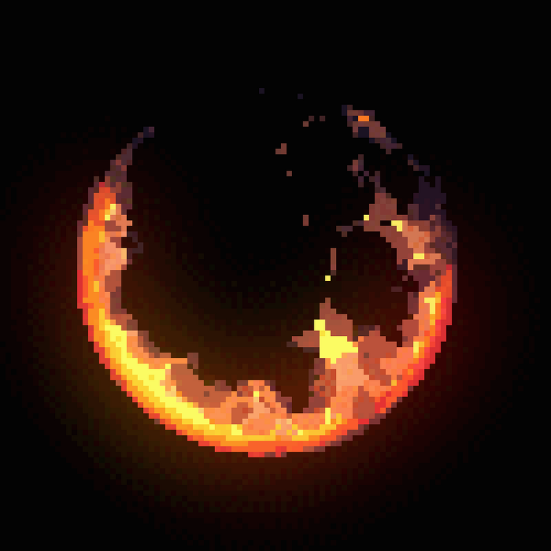 Pixel Fire Effect!_Pack 1 by ReGenStudio