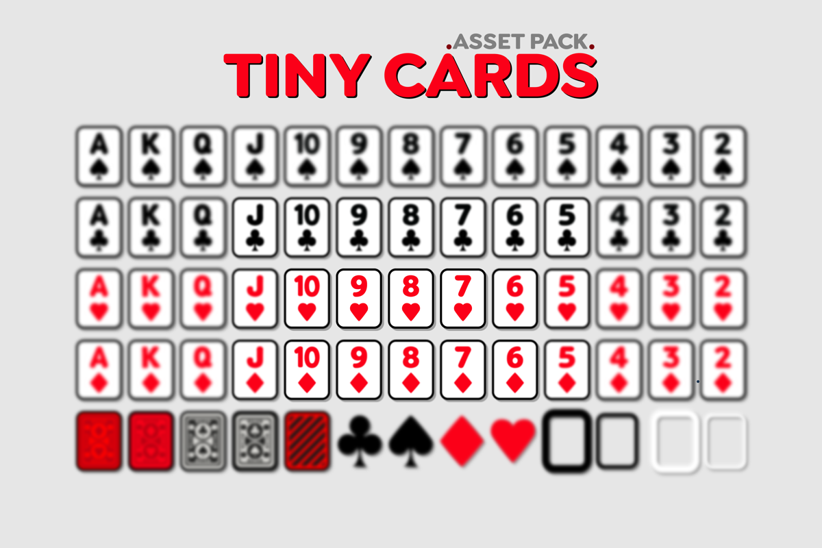 PixMeUp Flat Vector: Tiny Cards Assets by Pixmeup