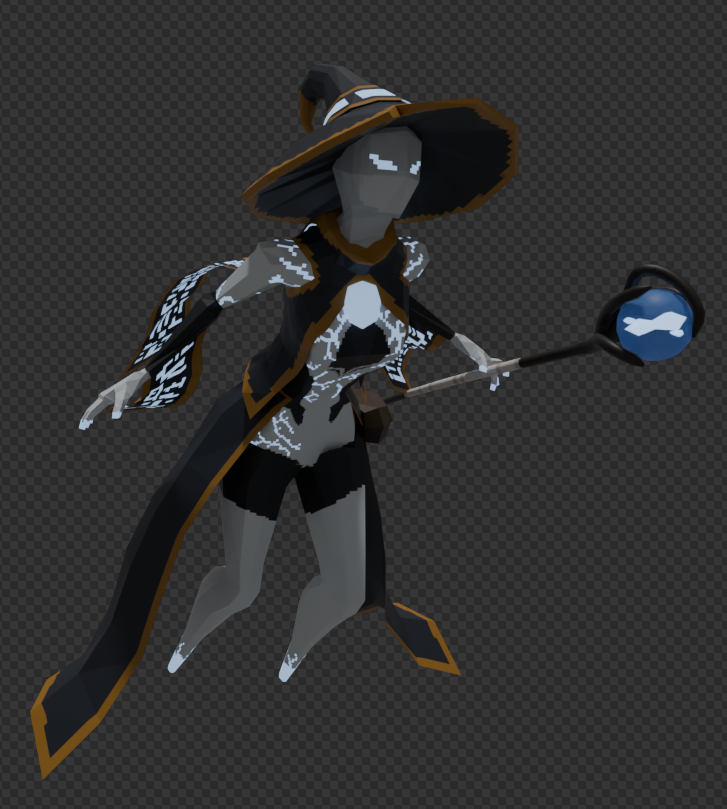 Low Poly Wizard Construct by LyraLies