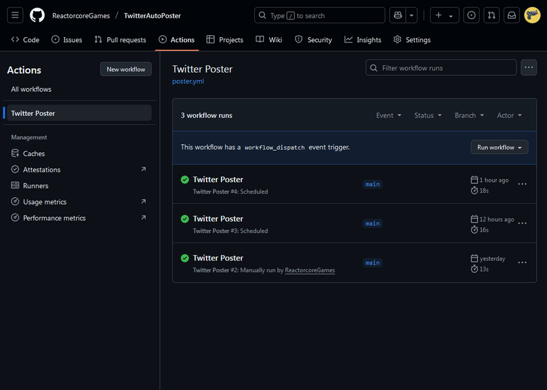 Automated Twitter Poster by Reactorcore
