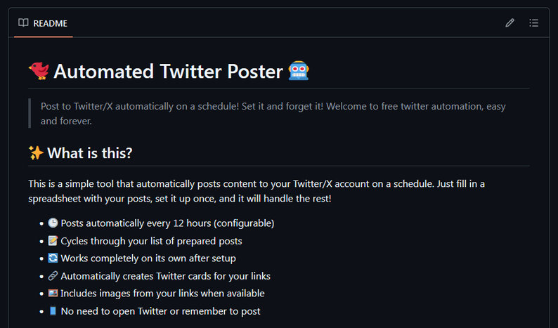 Automated Twitter Poster by Reactorcore