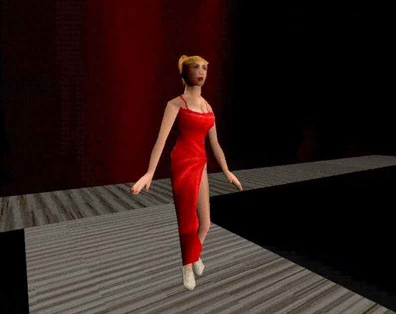 PS1/PSX Female Character by CursedLake