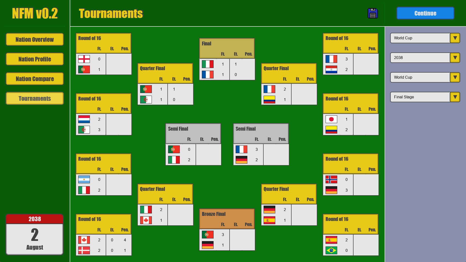 National Football Manager v0.2 by MonkeyBrainStudio
