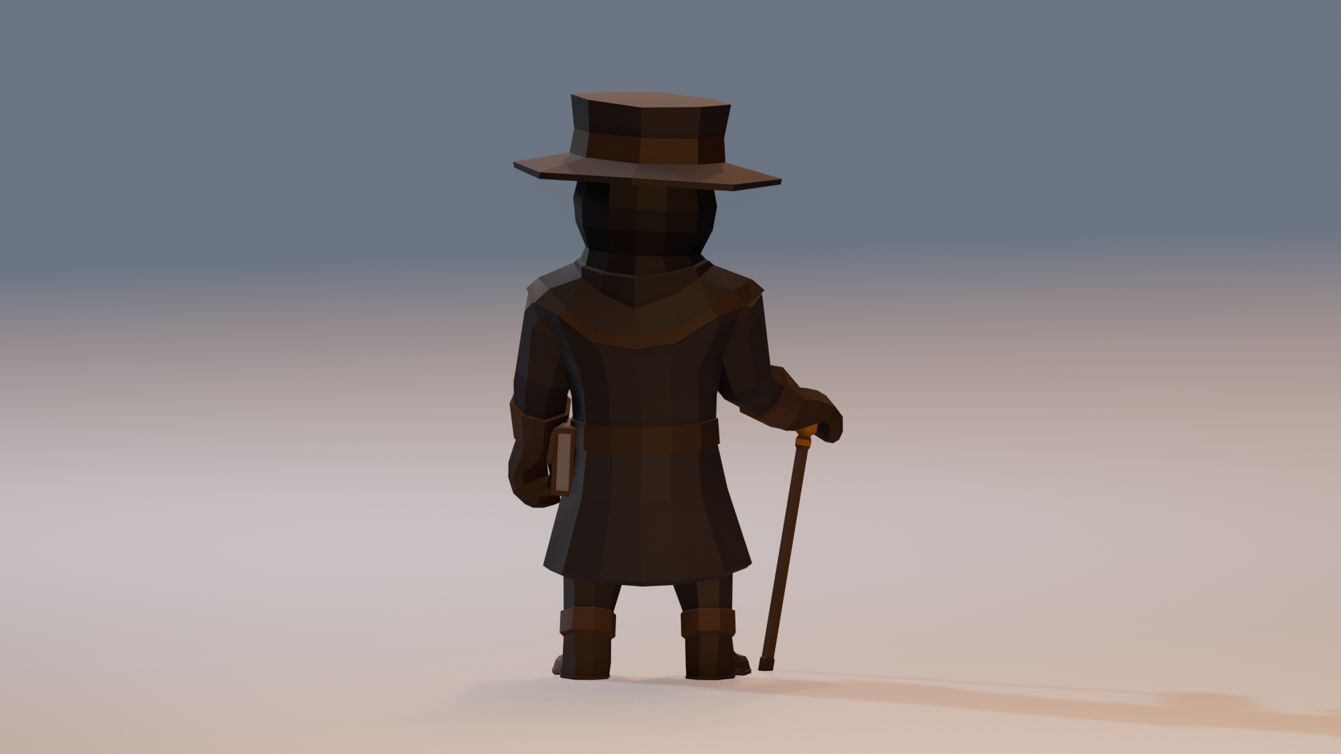 LOW-POLY PLAGUE DOCTOR – RIGGED + ANIMATED / UNRIGGED by ORICUT