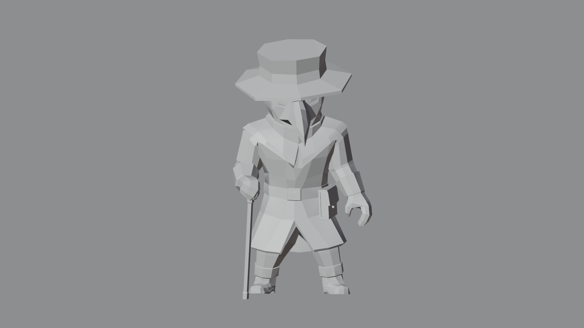 LOW-POLY PLAGUE DOCTOR – RIGGED + ANIMATED / UNRIGGED by ORICUT