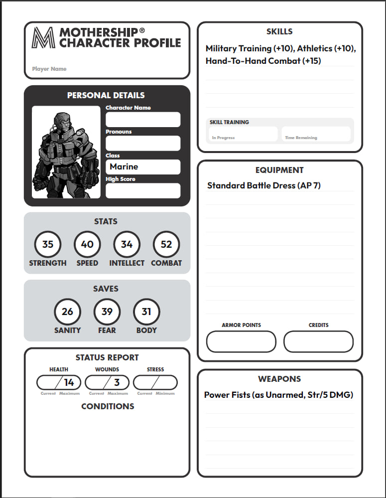 The Iron Hive Comic: Character Sheets by Wicked Oni Publishing