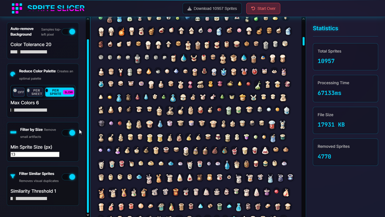 Sprite Slicer by George Bailey