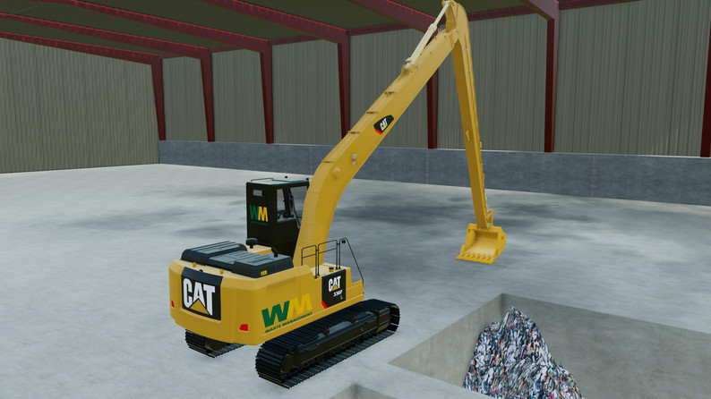 TSC CAT 336FL WM lifted cab edit by TheOutsider09Edits