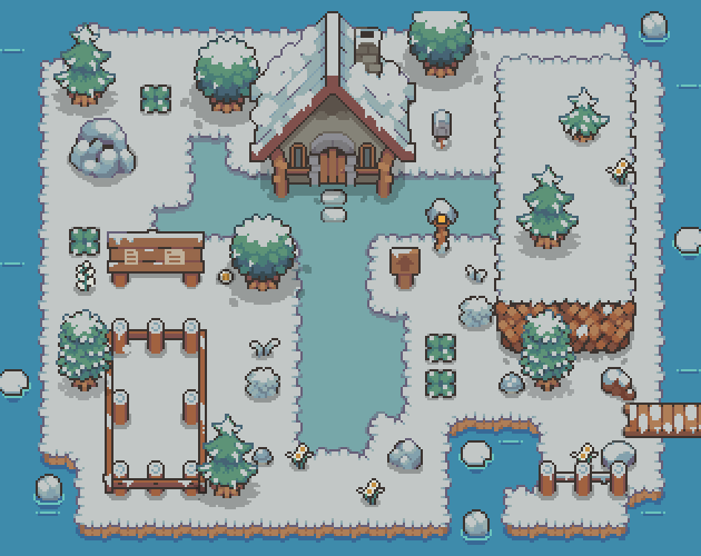 Tiny Town RPG Land top-down tiles Released - Tiny Town Exteriors Rpg ...