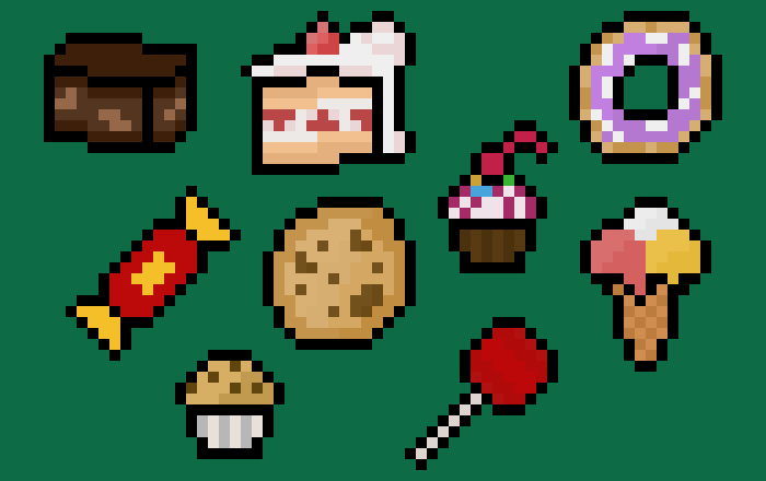 Food Asset Pack - 16x16 Pixel Art by BarracudaRevenge