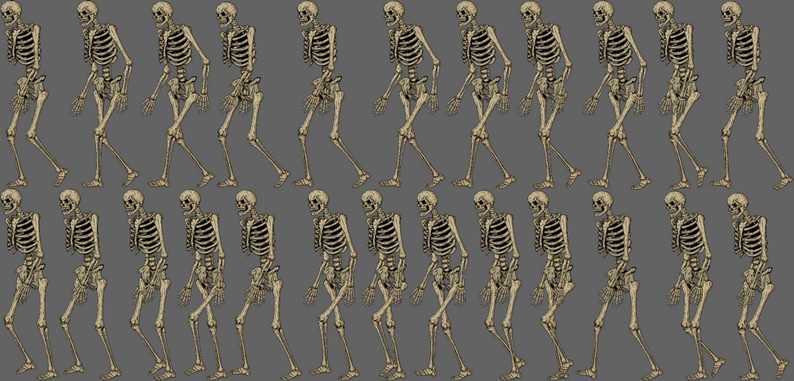 2D Animated Skeleton by Ismartal