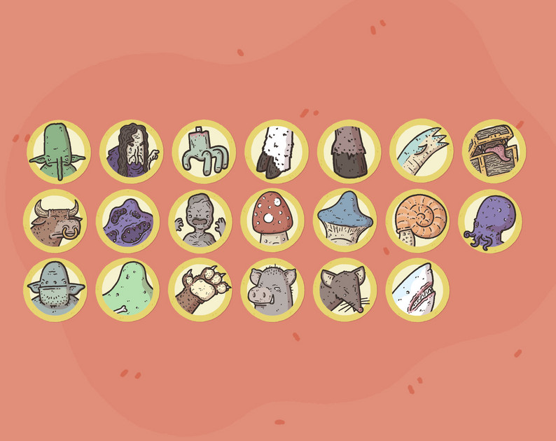 Circle Tokens Pack - Creatures & Foes by Slowquest