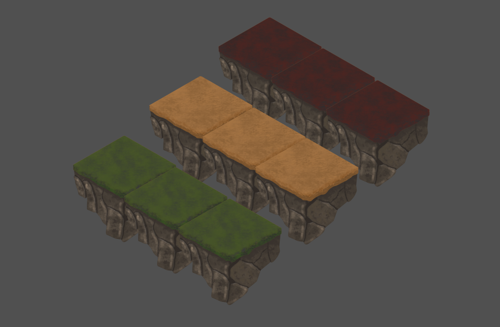 Isometric Modular Tileset 2D – Desert, Grass & Red Grass (RPG ...