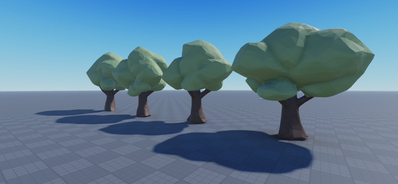 Low poly trees (v2) by Glory_Asset