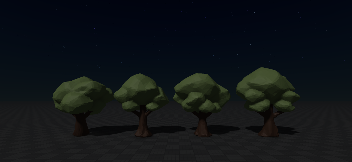 Low poly trees (v2) by Glory_Asset