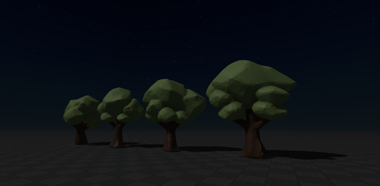 Low poly trees (v2) by Glory_Asset