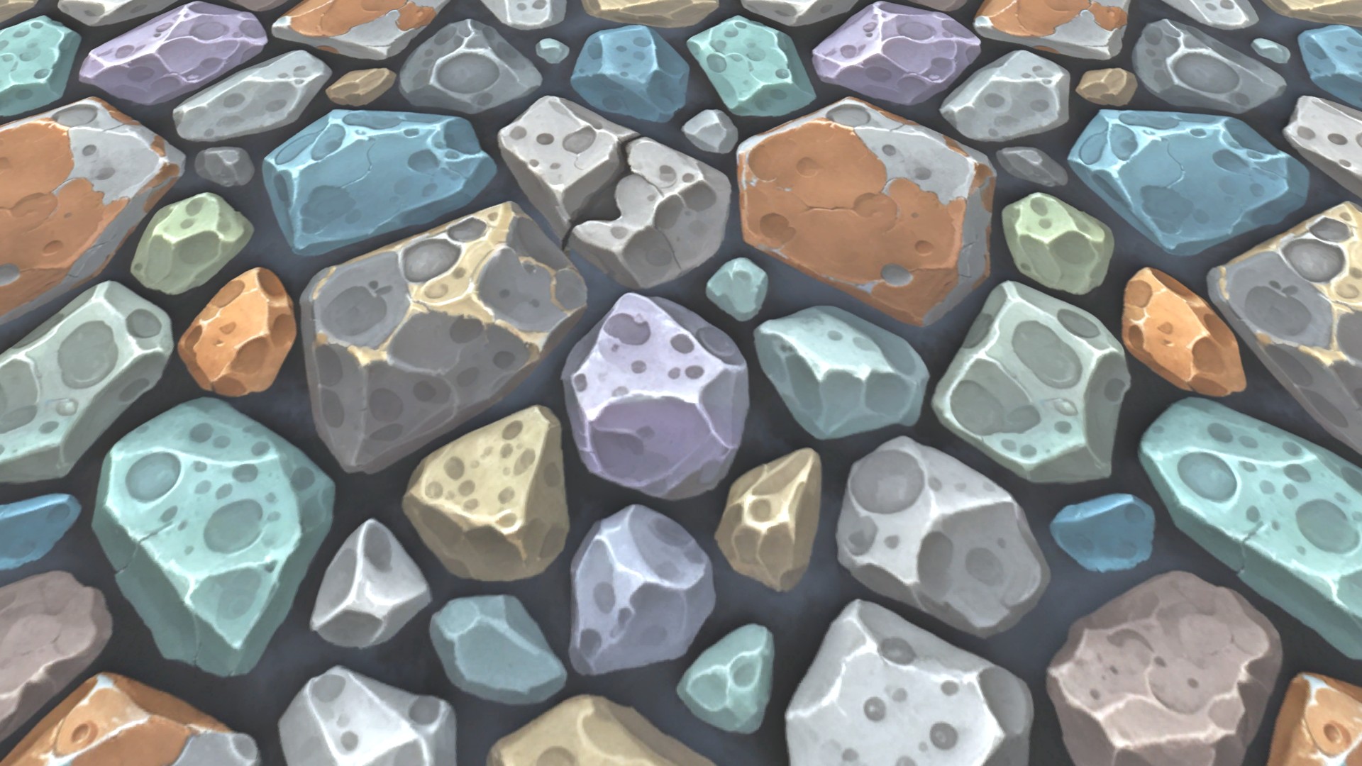 Stylized Textures – Vol 205 – Rocks by oleekconder