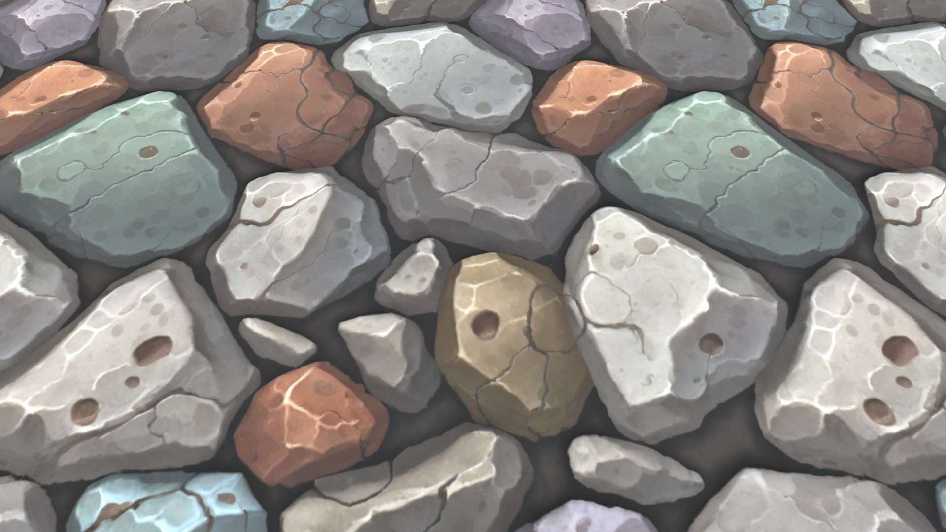 Stylized Textures – Vol 204 – Rocks by oleekconder