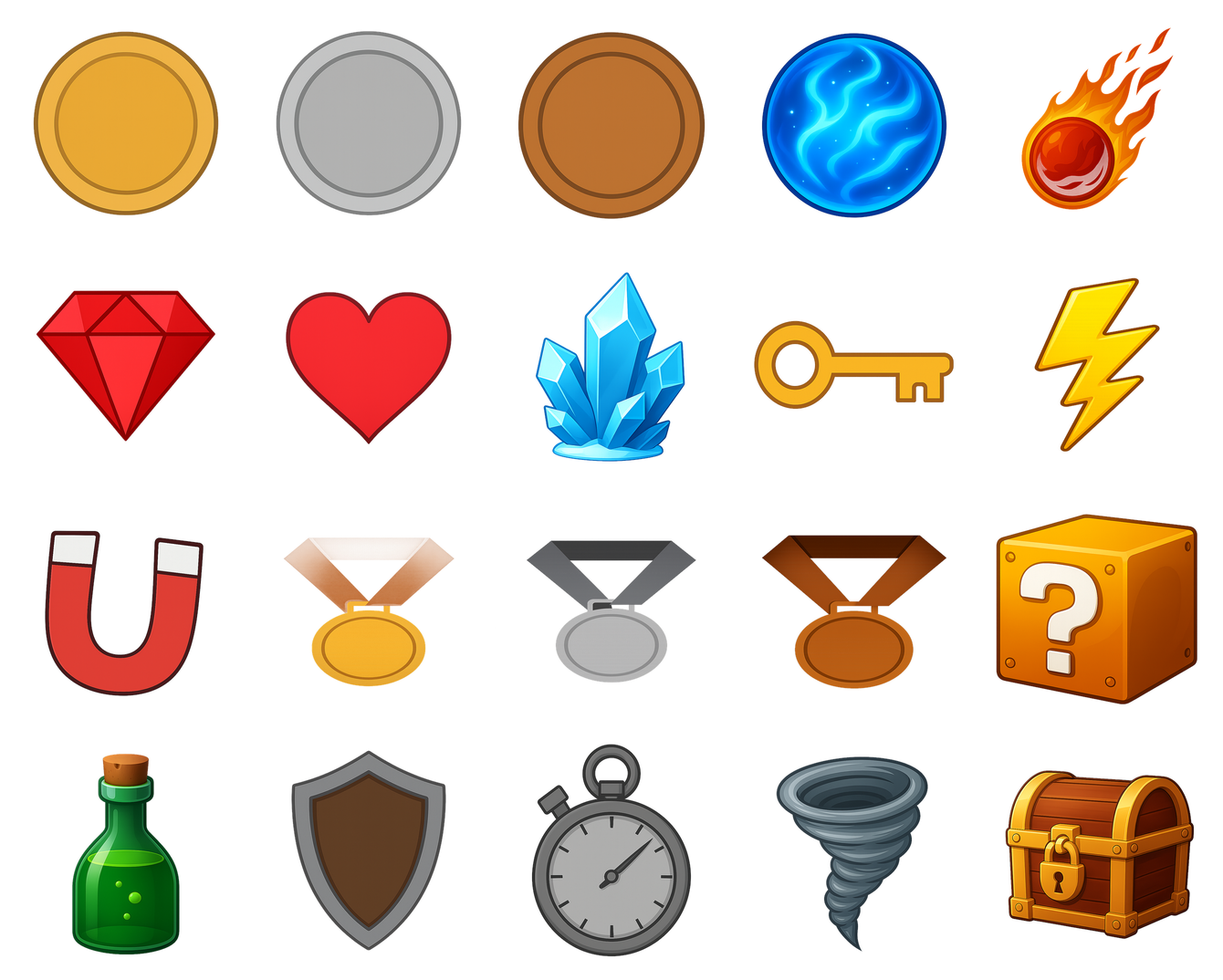 2D Power-Ups & Collectibles - Basic Pack by CMHAssets