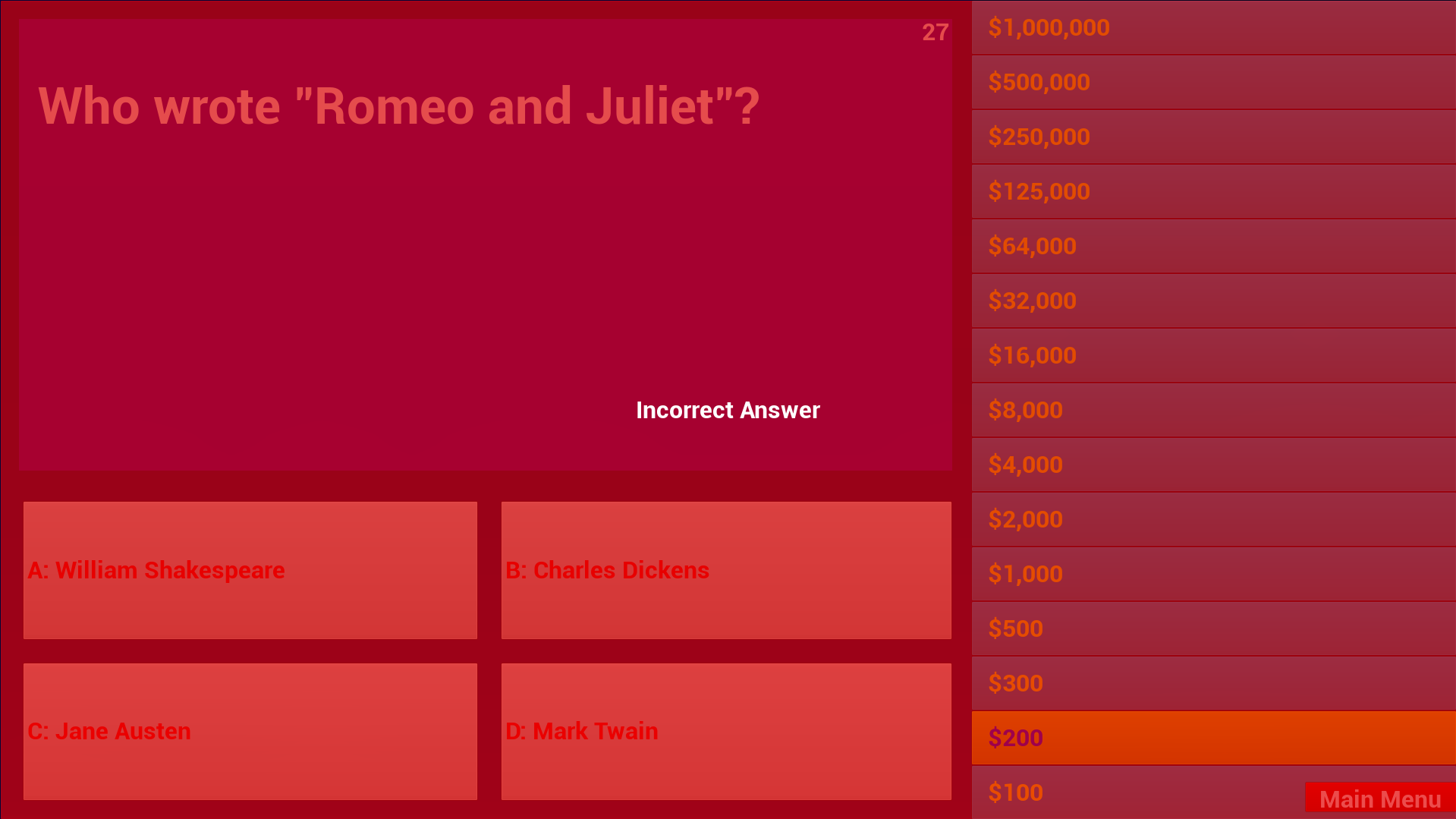 Million Dollar Quiz by IgnitsByteStudios