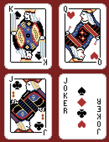 FREE Pixel Playing Cards by art_bickles