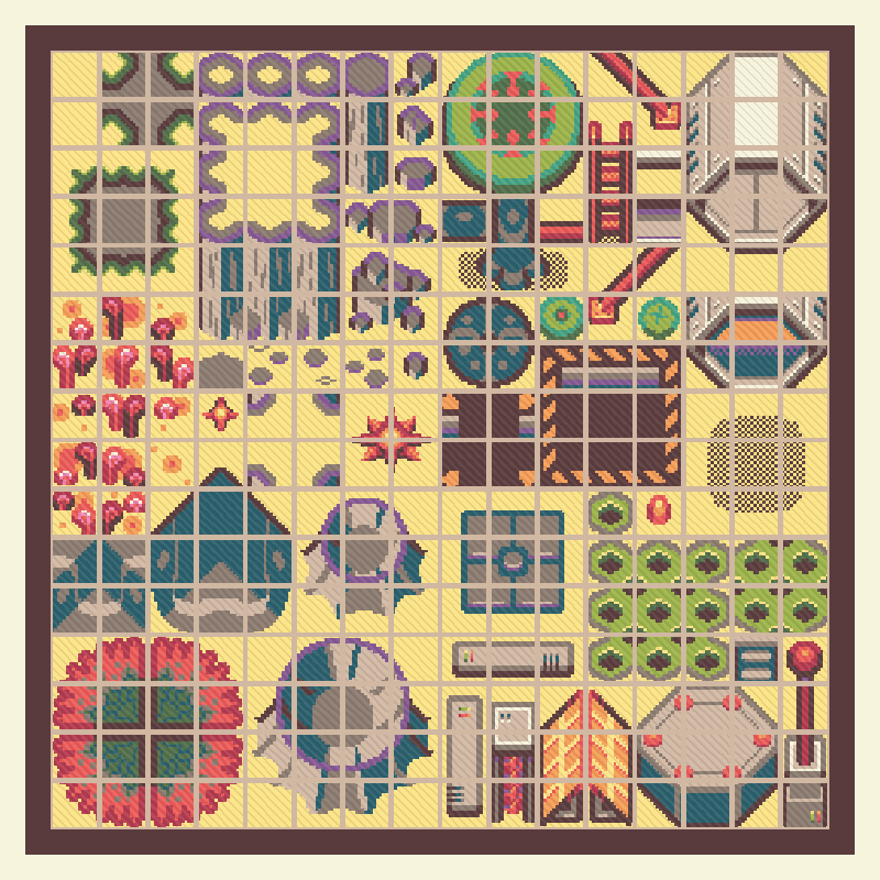 Petixel Weird Moon Asset Pack - Exoplanet Tileset by Ardonie
