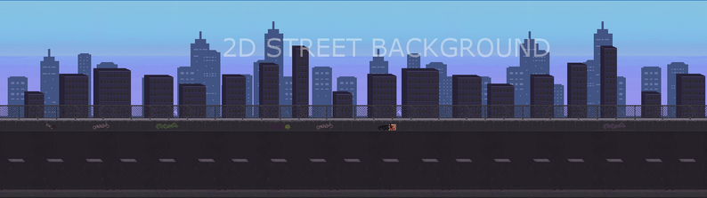 2D Street and Road Backgrounds Pack by Arludus