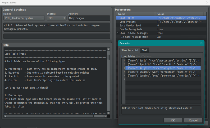 Random Loot System - RPG Maker MV/MZ Plugin by MythAtelier, Mony