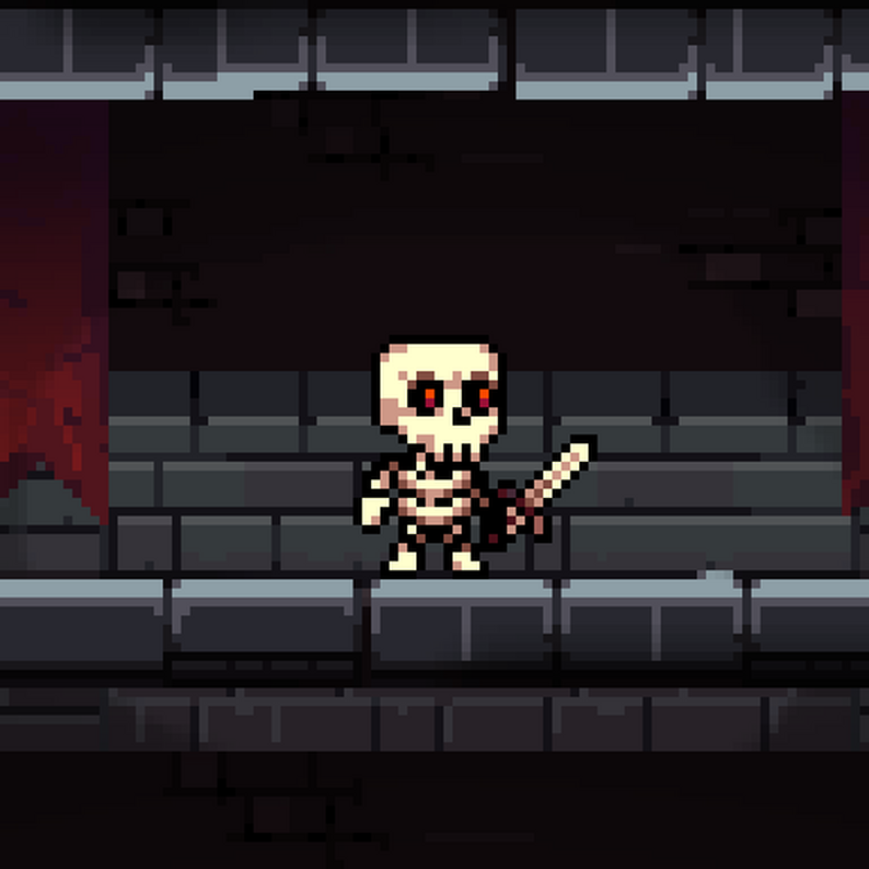 Pixel-art RPG Skeleton Animation Pack by koschei