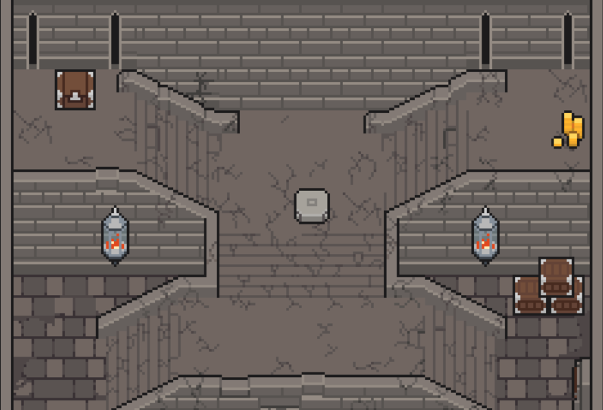 Update: Crypt Staircases - Gothic Castle Tileset - 16x16 Top Down Asset ...