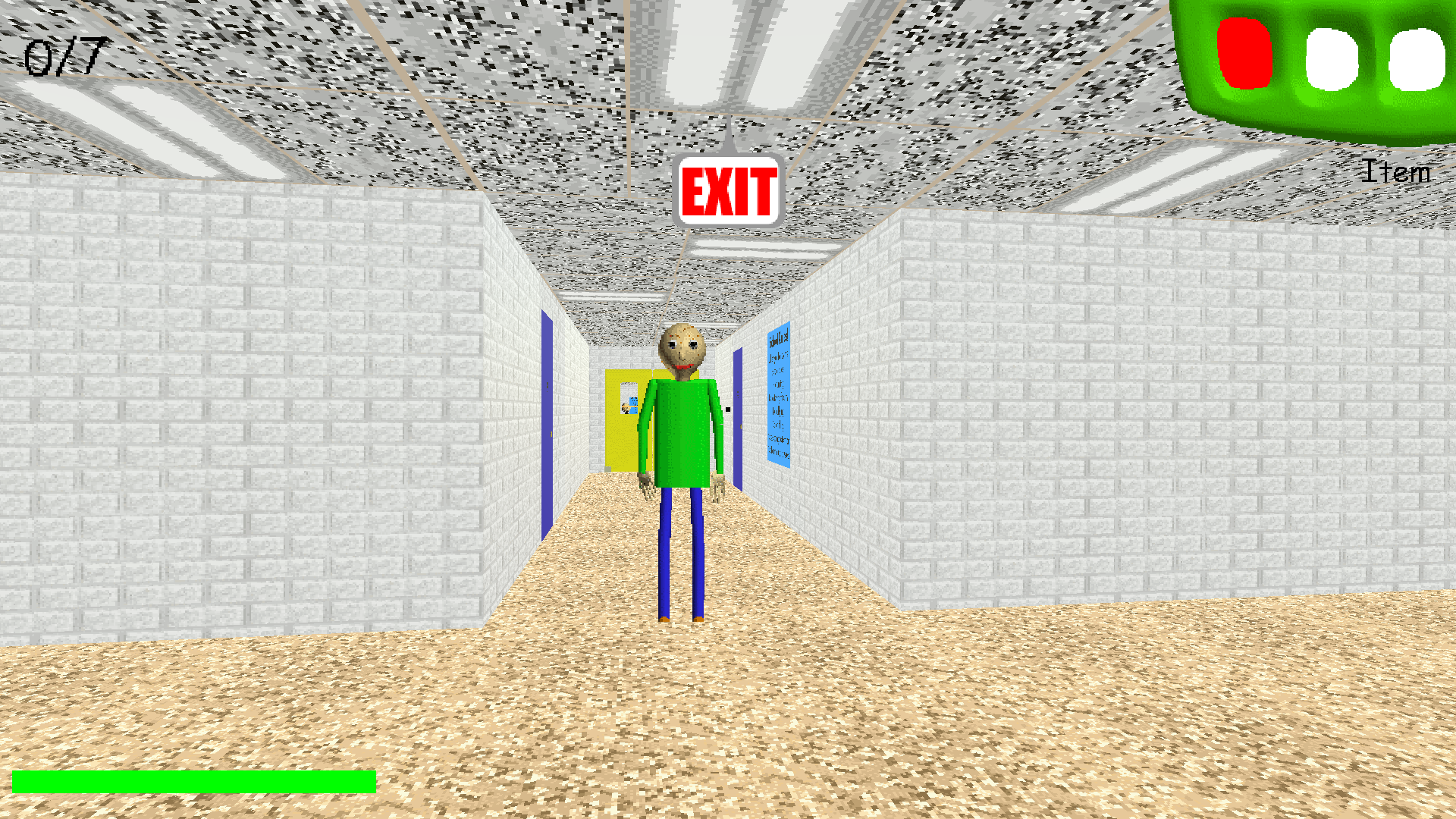 Baldi's Basics But V1.2.2 Graphics by AyaanProGamer