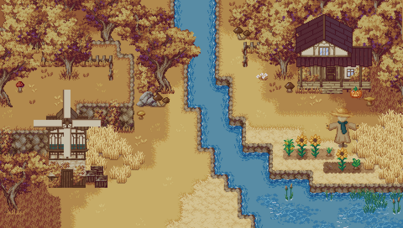 Farm Tileset - 4 Seasons by antarcticbees