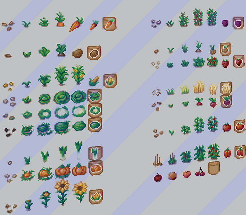 Farm Tileset - 4 Seasons by antarcticbees