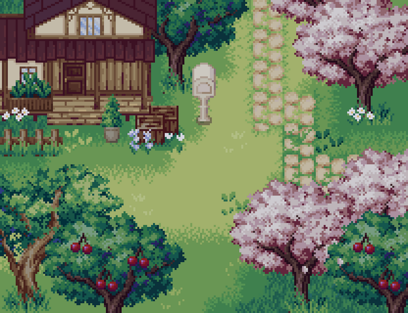 Farm Tileset - 4 Seasons by antarcticbees
