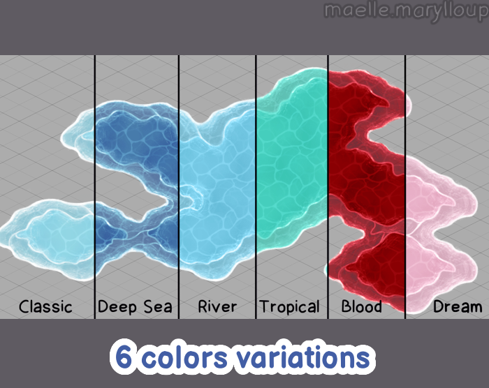 Water Sea shore material tileset by MaelleMarylloup
